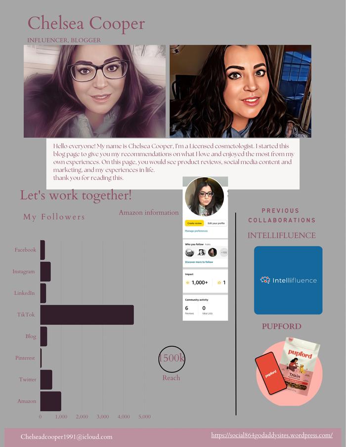 Chelsea Cooper's portfolio content