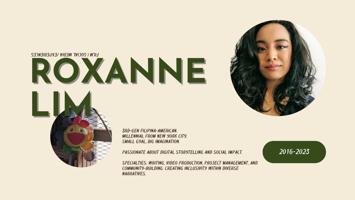 Roxanne Lim's portfolio content